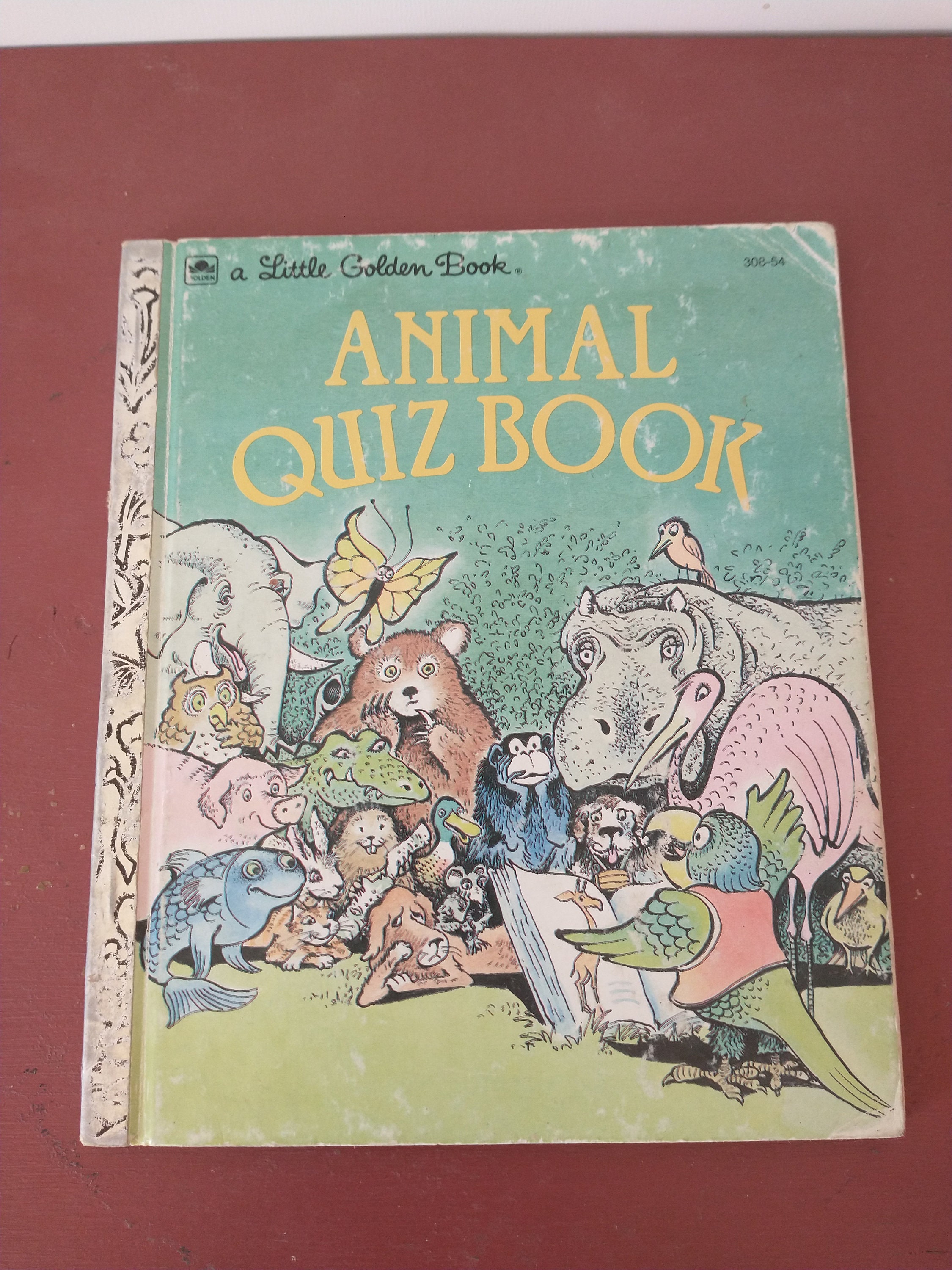 Animal Quiz Book 1983 Little Golden Book - Etsy