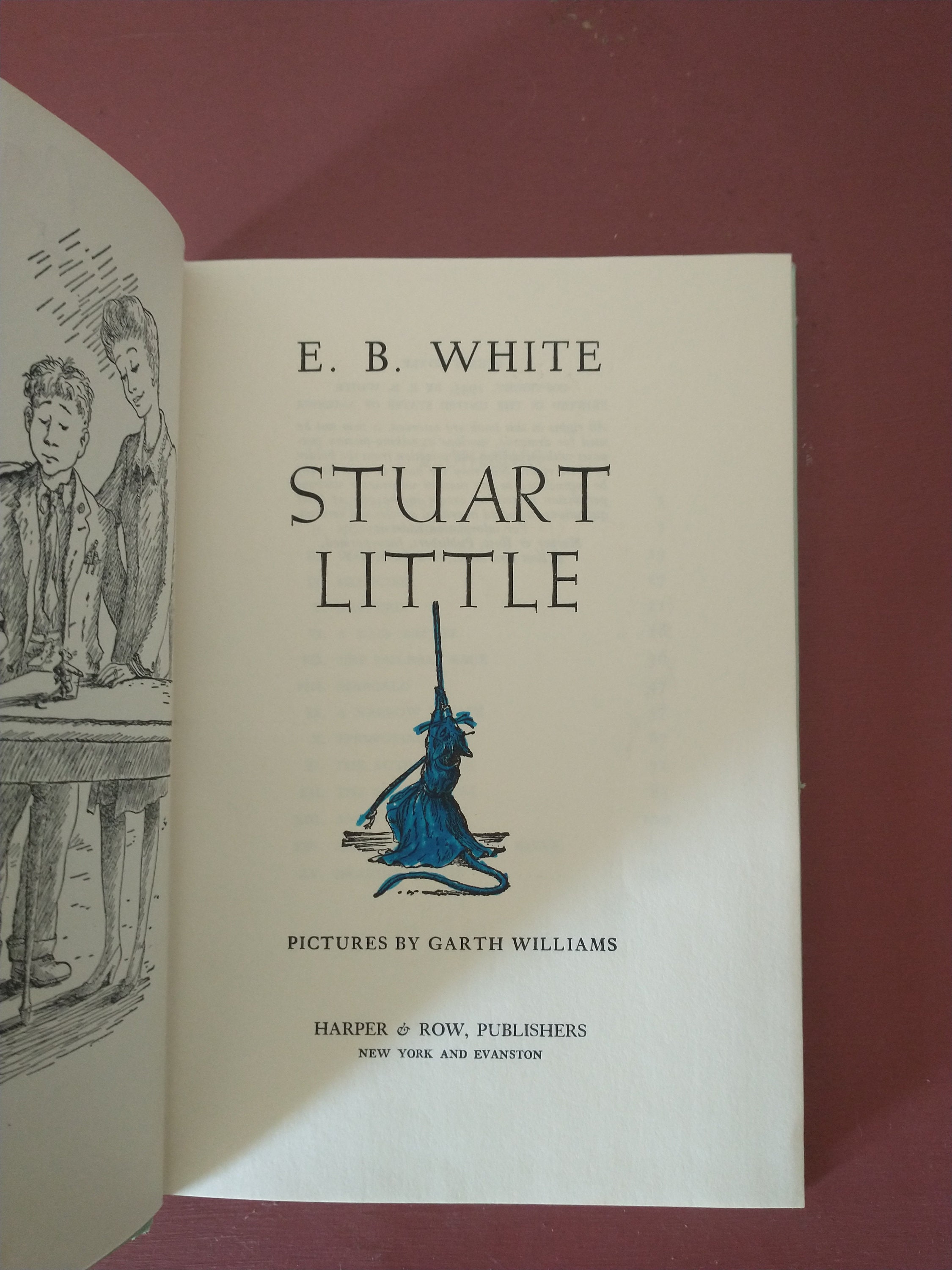 Stuart Little by E.B White, Illustrated by Garth Williams 1945 ...