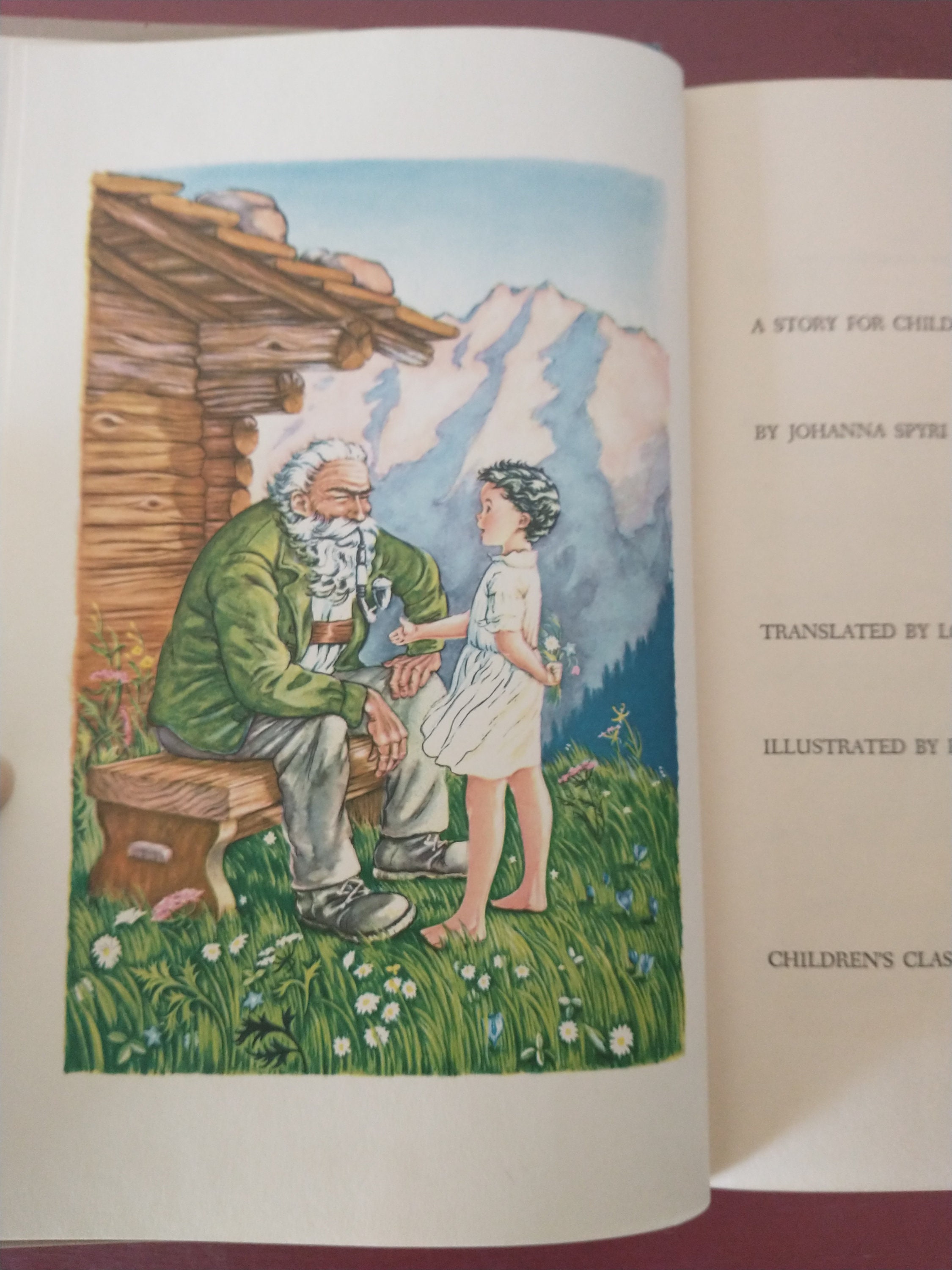 Heidi by Johanna Spyri 1954 Children's Classics Edition - Etsy