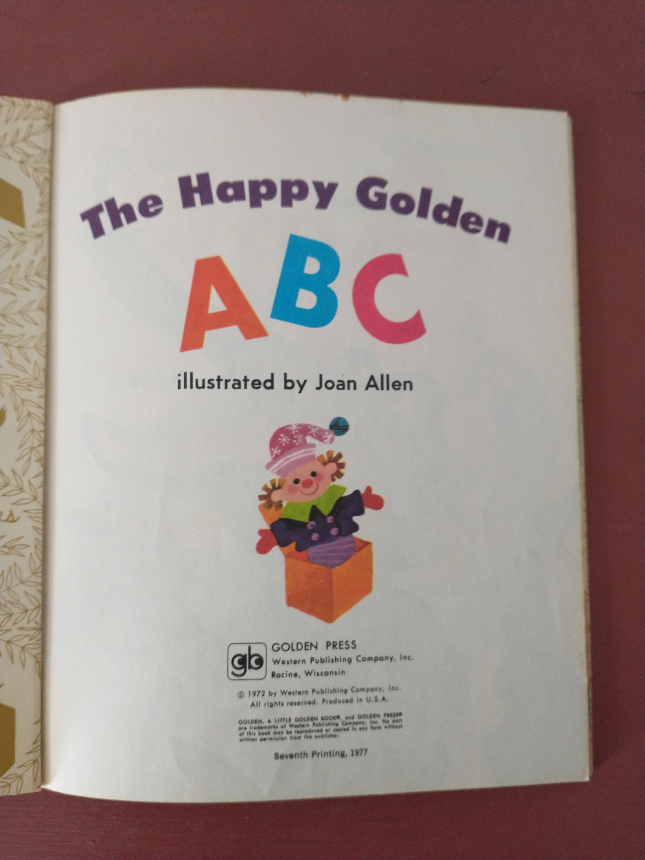 The Happy Golden ABC 1977 Little Golden Book - Etsy