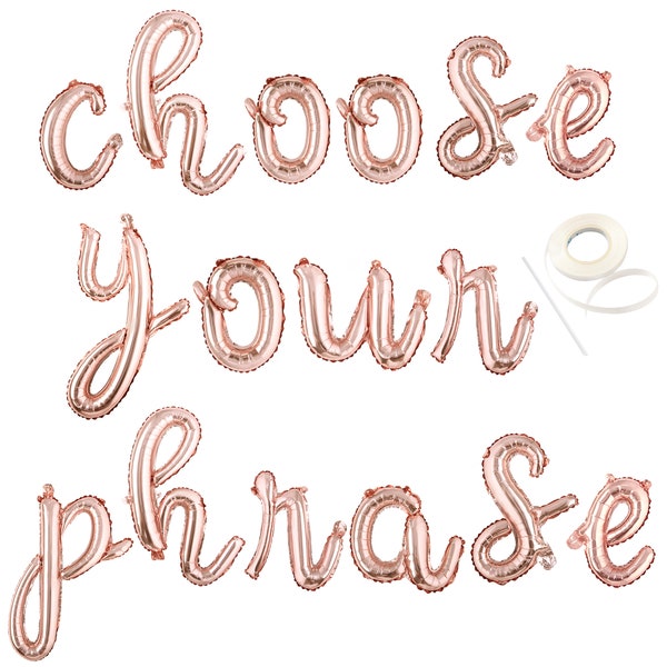 Cursive Balloon - Etsy