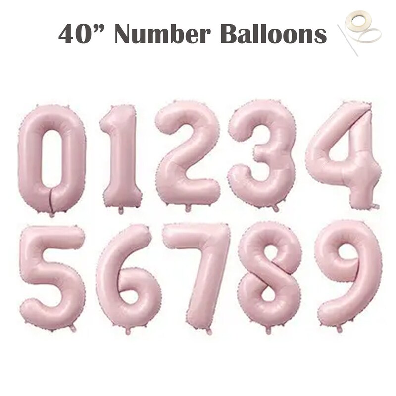 Number Balloons - Etsy