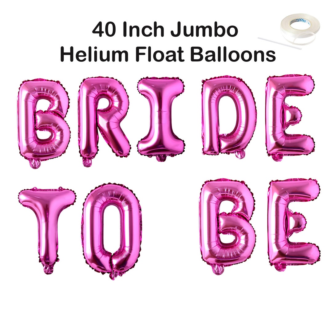 40 Inch Jumbo BRIDE TO BE Letters Banner Pink, Rose Gold, Silver, Black ...