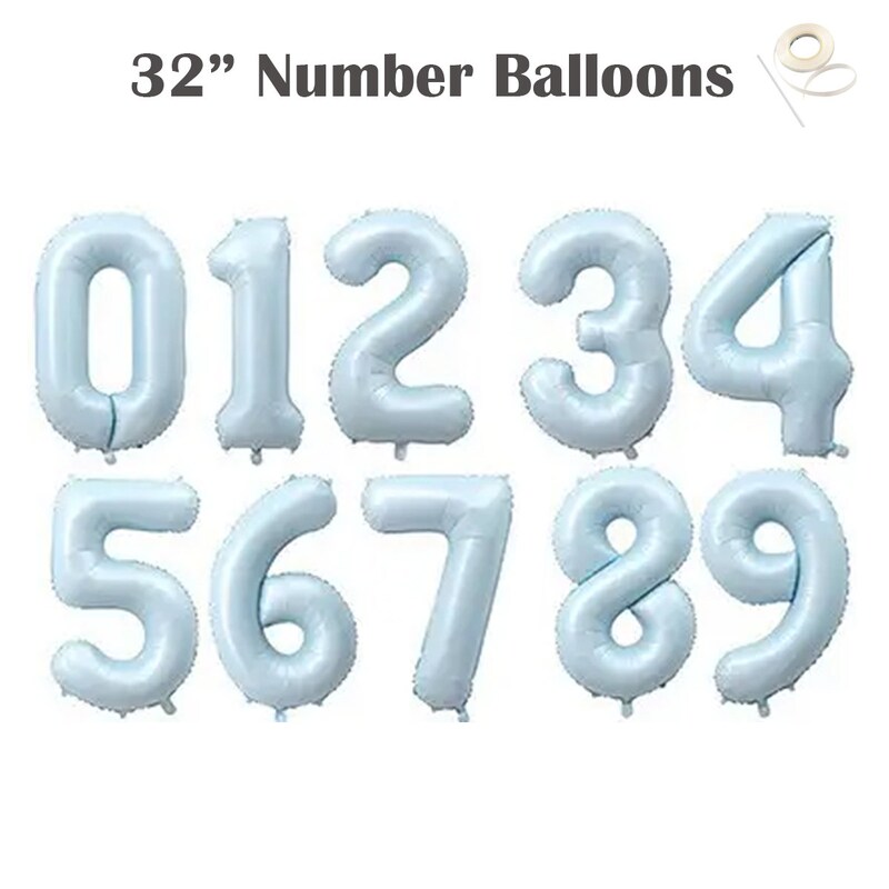 32 Inch Number Balloons - Etsy