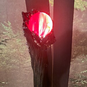 Fire Staff With Light up Crystal. Wizard Staff. Mage Staff. - Etsy