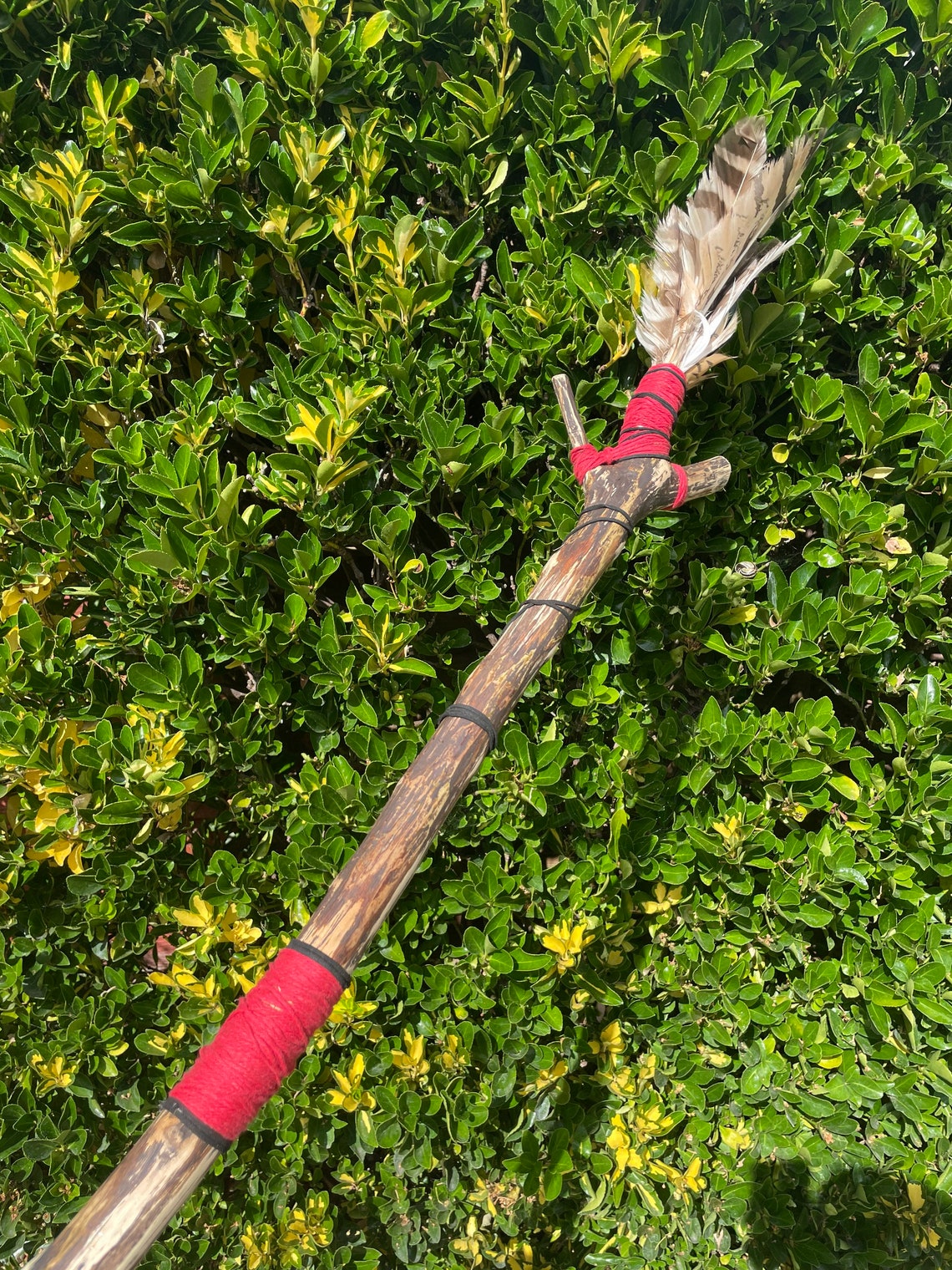 Owl Feather Tribal Staff. Wizard Staff. Walking Stick. Tribal - Etsy