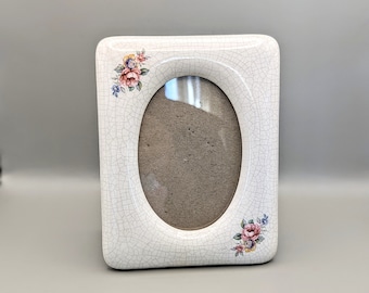 Vintage Floral Ceramic/porcelain Picture Frame, Made in Taiwan - Etsy