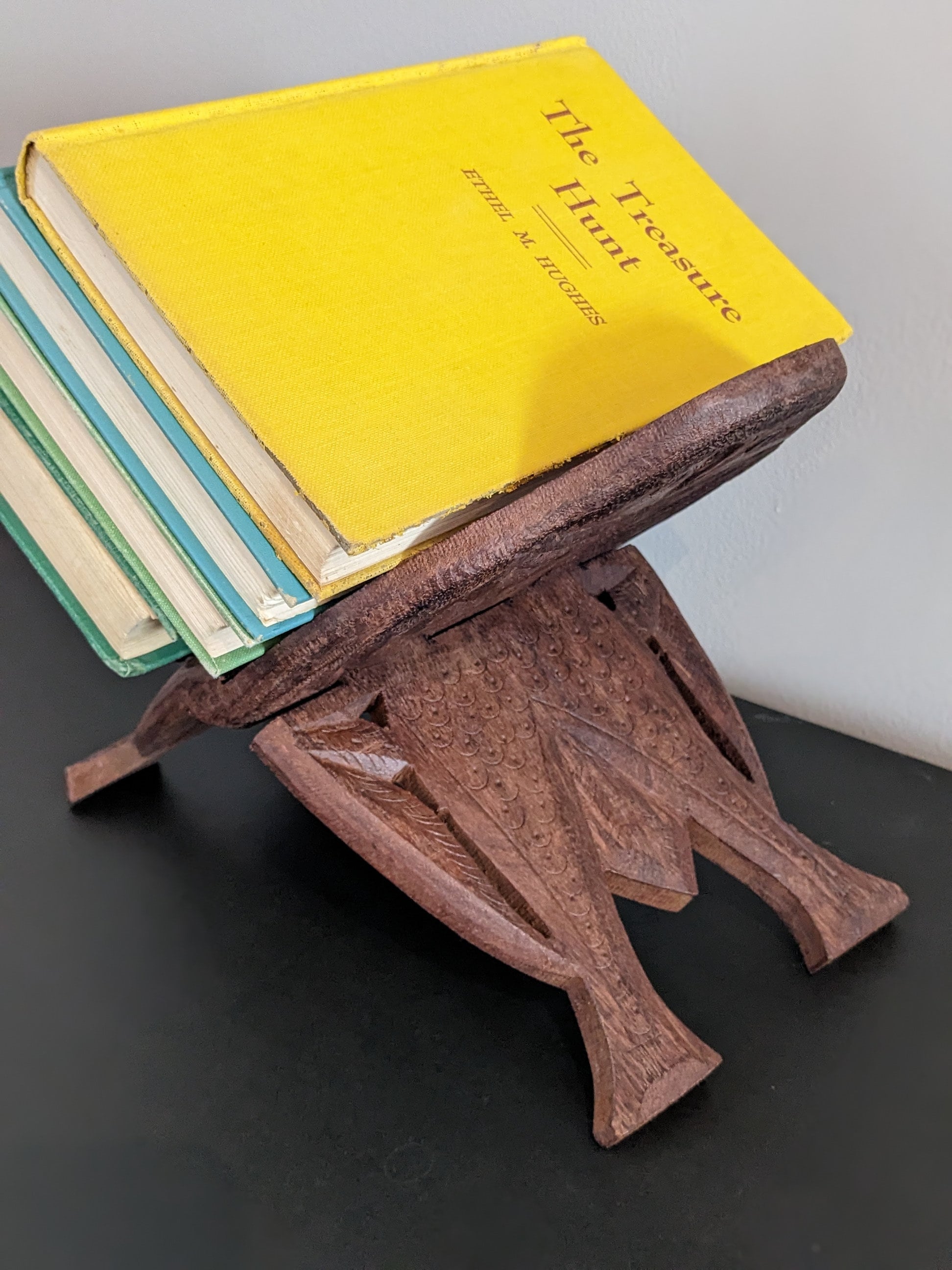 Vintage Wooden Owl Folding Book Holder/rack - Etsy
