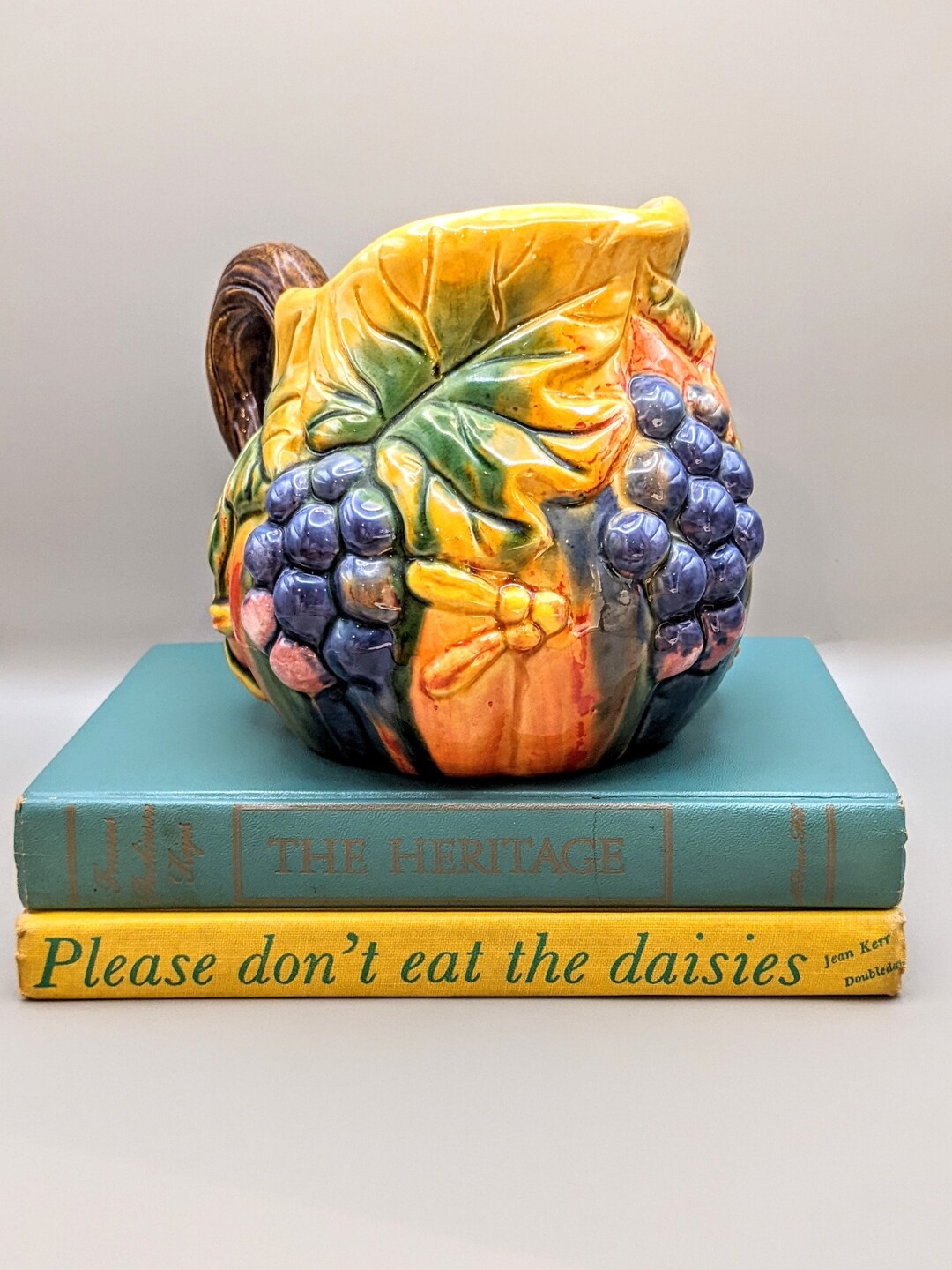 Vintage Ceramic Fruit Pitcher - Etsy