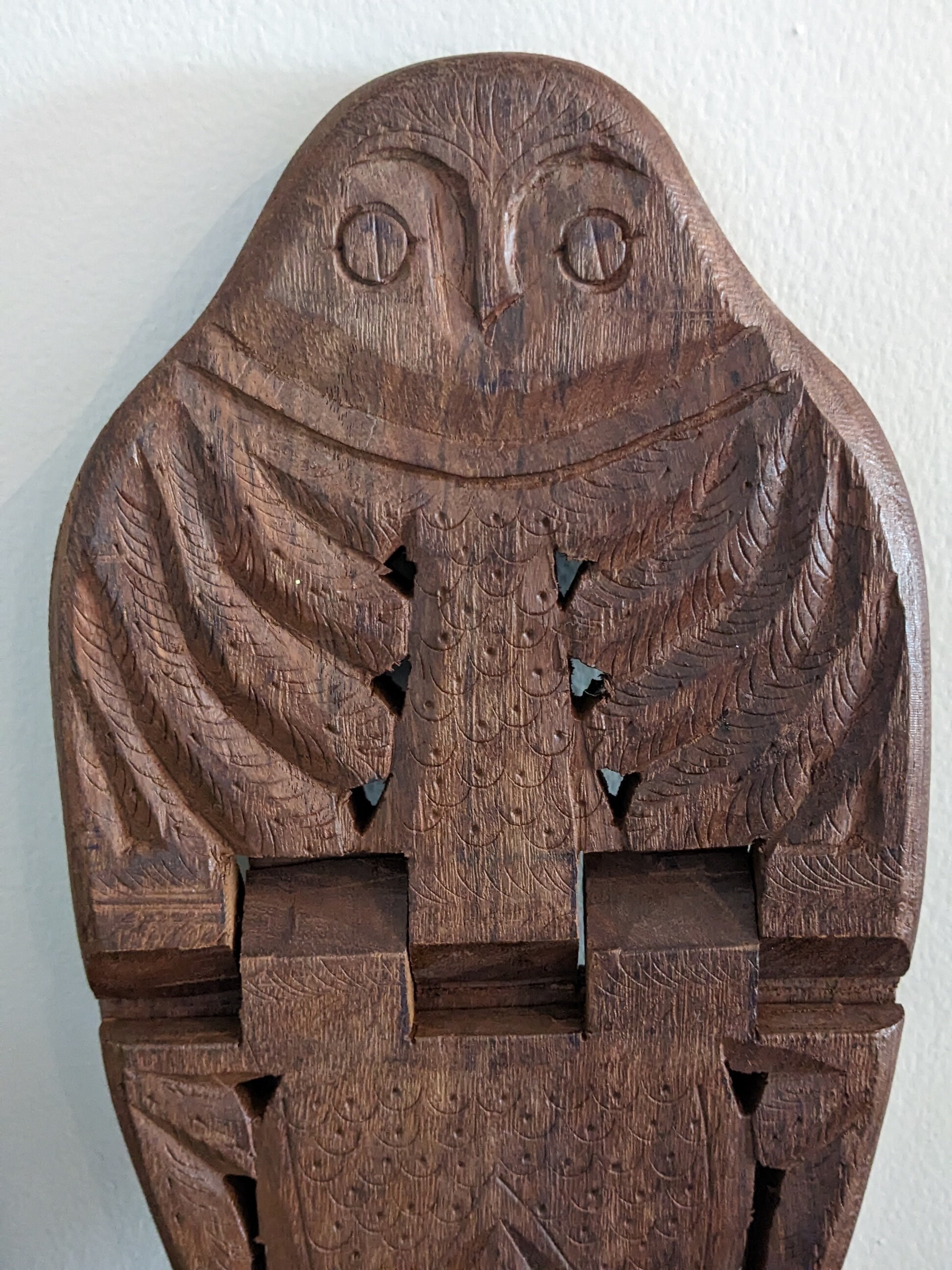 Vintage Wooden Owl Folding Book Holder/rack - Etsy