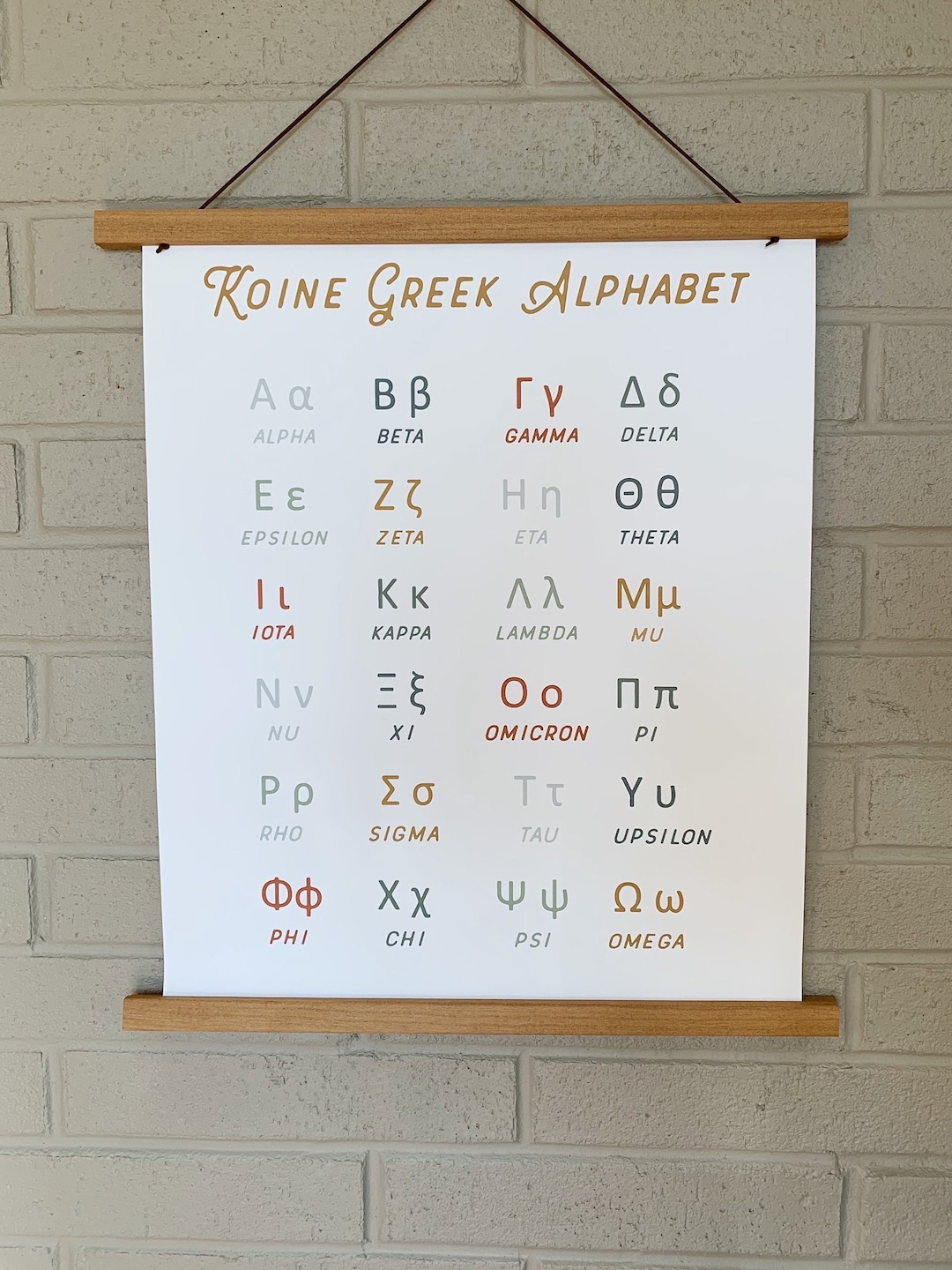 Koine Greek Alphabet Decorative Wall Hanging Poster - Etsy