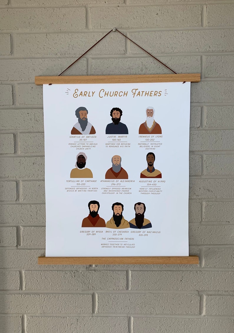 The Early Church Fathers Wall Hanging Poster - Etsy