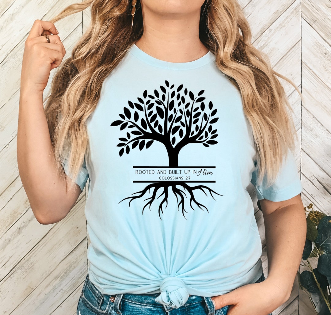 Rooted and Built up in Him SVG, Bible Verse SVG, Scripture Svg, Design ...