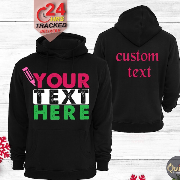 Personalised Hoodies - Etsy UK