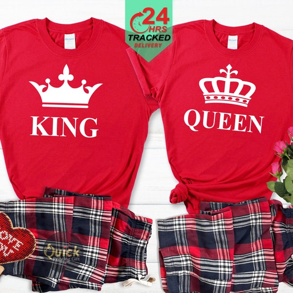 Matching His and Hers King and Queen Tartan Pajamas - Etsy
