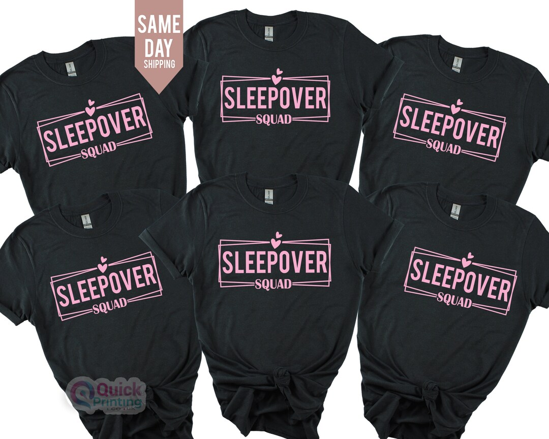 Sleepover Squad T Shirt, Girls Weekend Shirt, Sleepover Squad Kids T ...