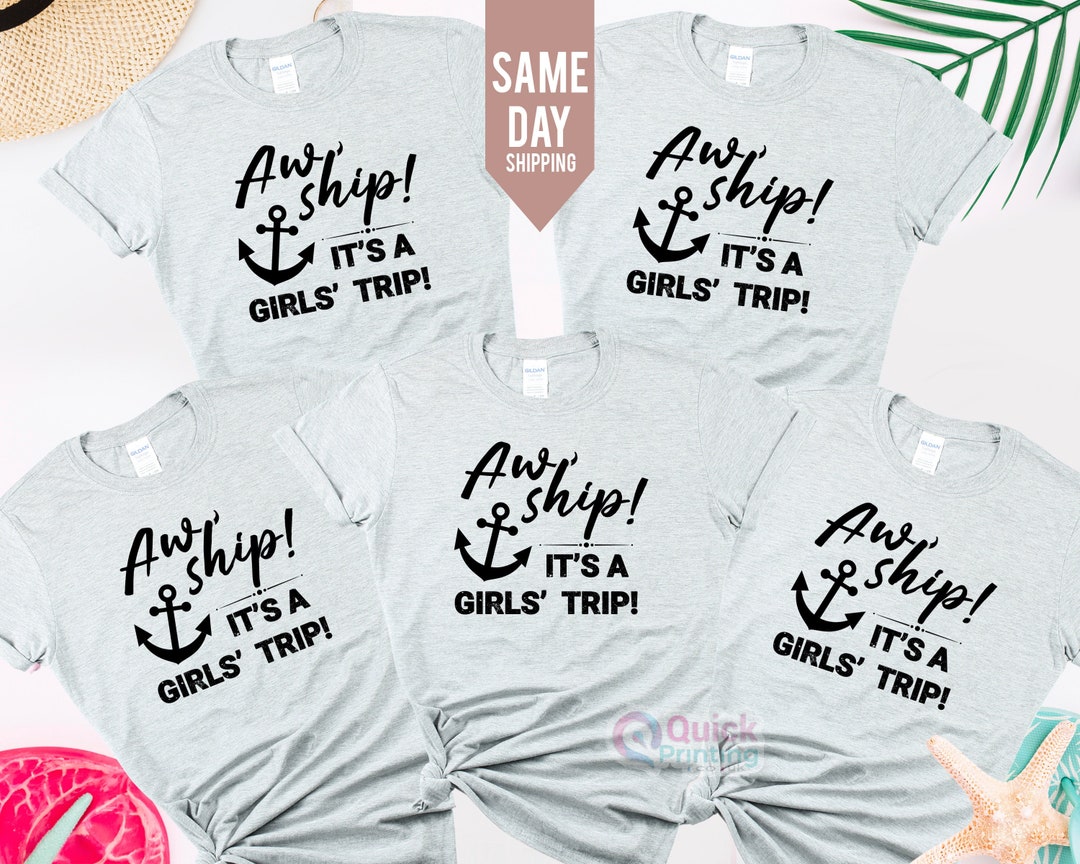 Oh Sip Its A Girls Trip, Cruise Shirt, Vacation Tee, Beach Tshirt, Ladies Group Vacation T ...