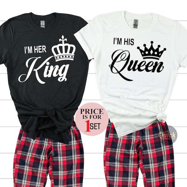 King and Queen Pajamas - Etsy