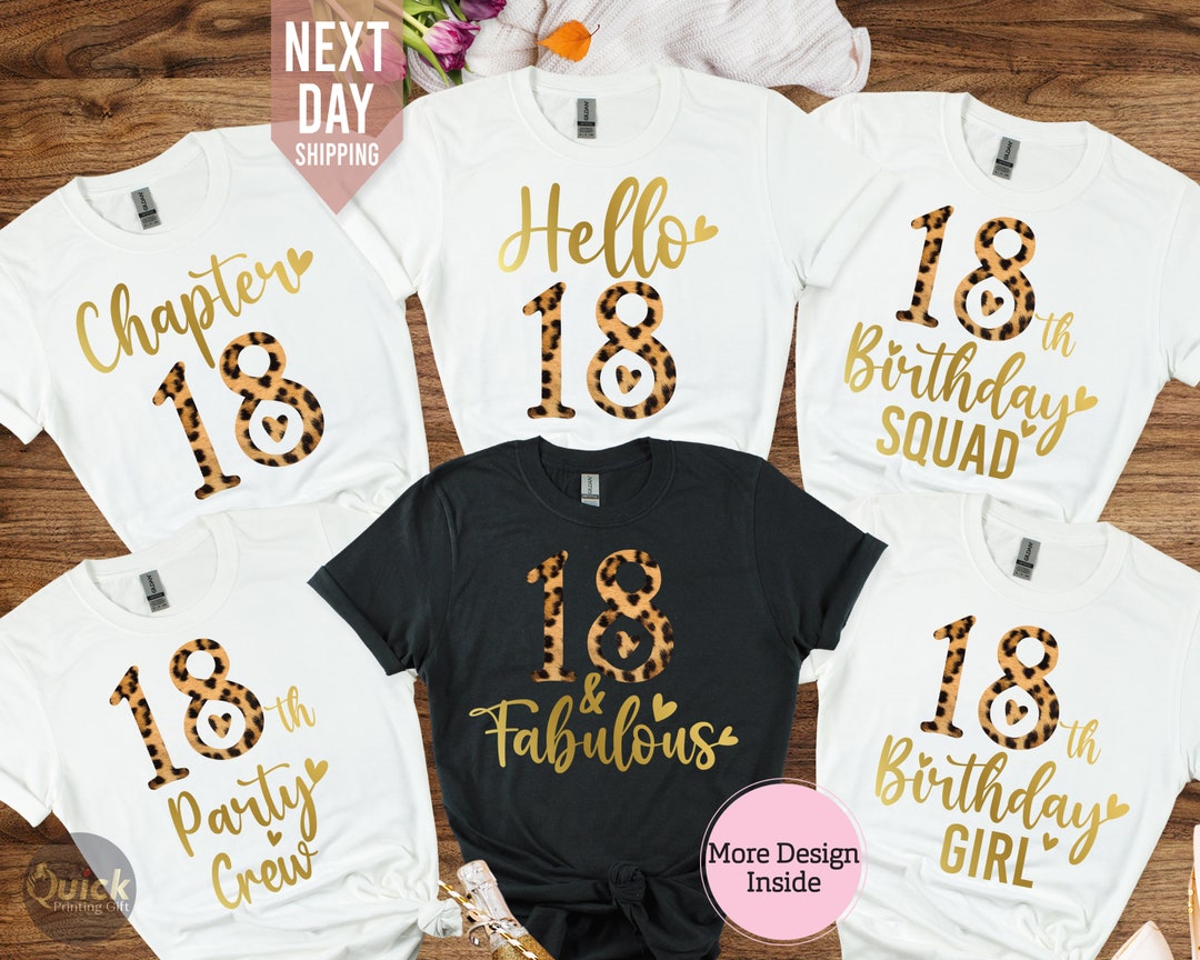 18th Birthday Shirt, 18th Birthday Crew Shirt for Girls, Birthday Queen ...