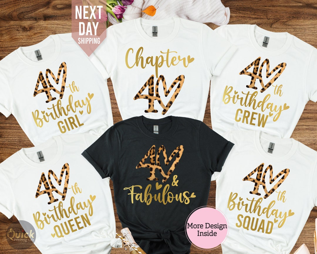 40th Birthday Shirt Birthday Crew Shirt For Woman 40th Birthday Party