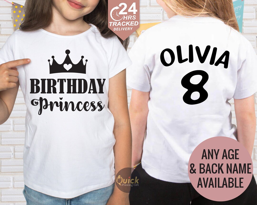 Personalised Birthday T-shirts, Birthday Keepsake T-shirt, Custom ...