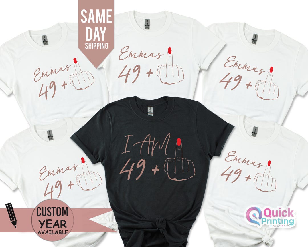 Funny 50th Birthday T-shirt: I Am 49+ Middle Finger Tee - Etsy