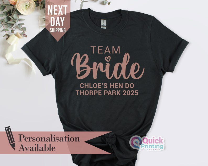 Personalized Hen Party T-shirts: Bride & Bridal Party Shirts - Etsy
