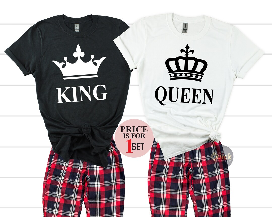 King Queen Pajamas, King of Spades & Queen of Hearts, Mr and Mrs T ...