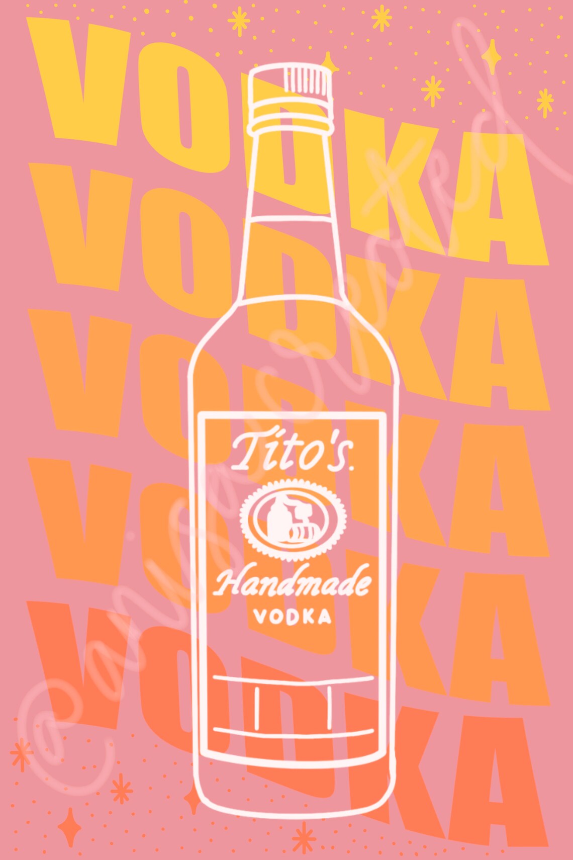Titos Vodka Poster - Etsy