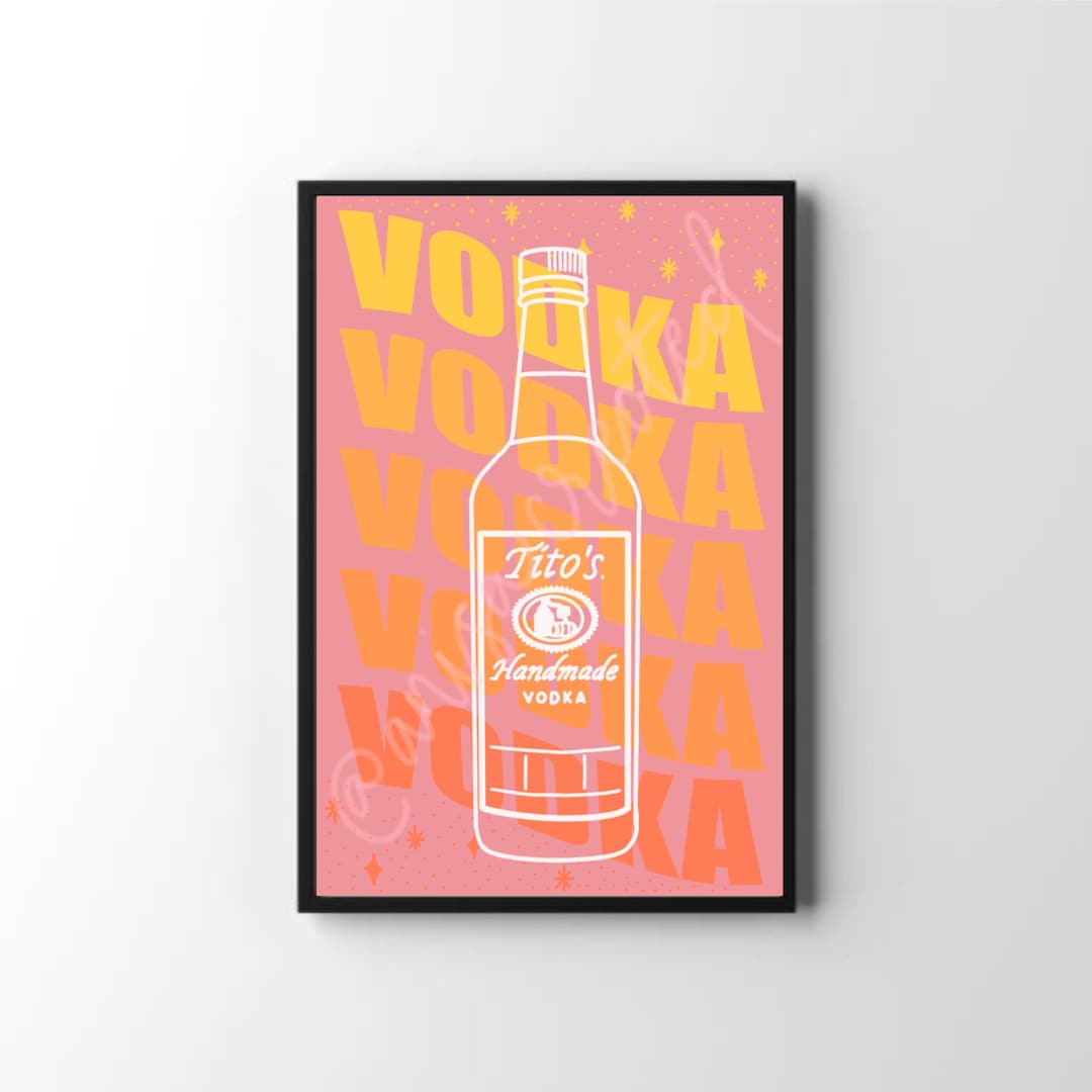 Titos Vodka Poster - Etsy