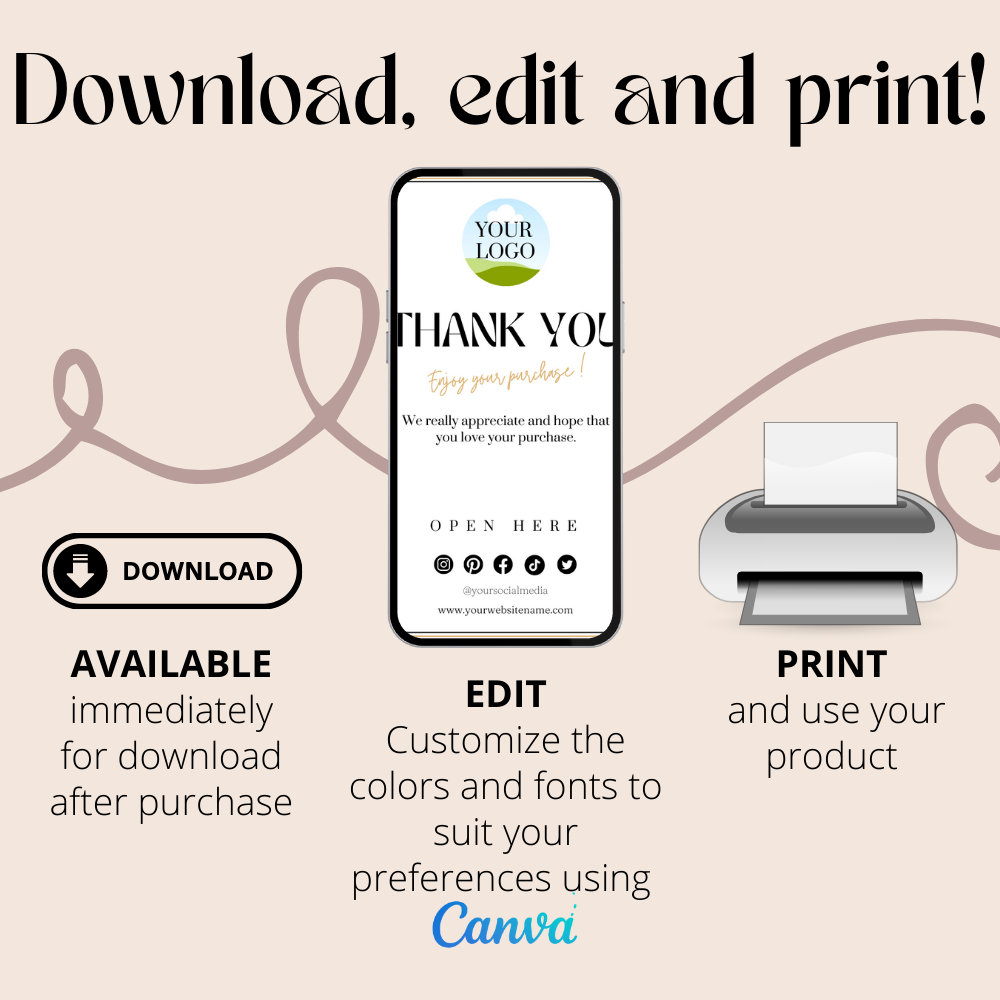 Customizable Box Label Template, Personalized Branded Packaging ...