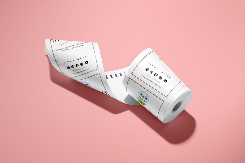 Customizable Box Label Template, Personalized Branded Packaging ...