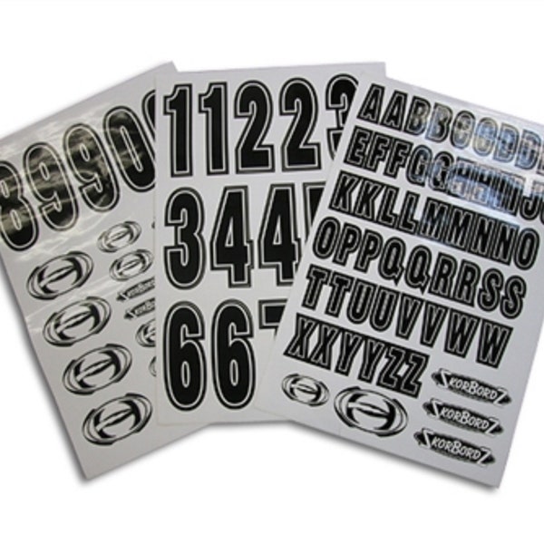 White Letters Black Outline - Etsy