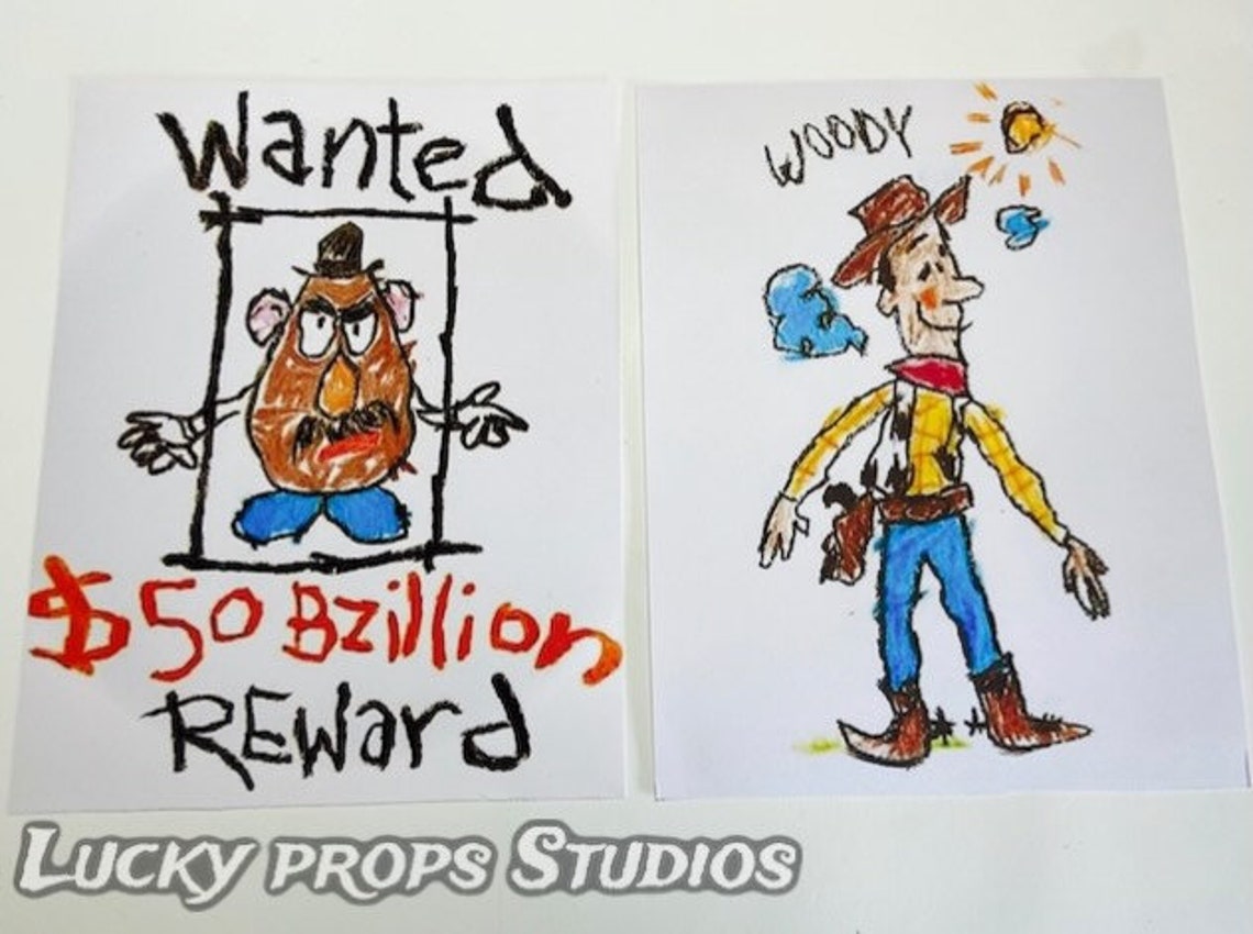 Toy Story Andy's Room Drawings 8.5 X 11 - Etsy