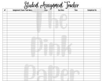 Nursing Student Assignment Tracker - Etsy