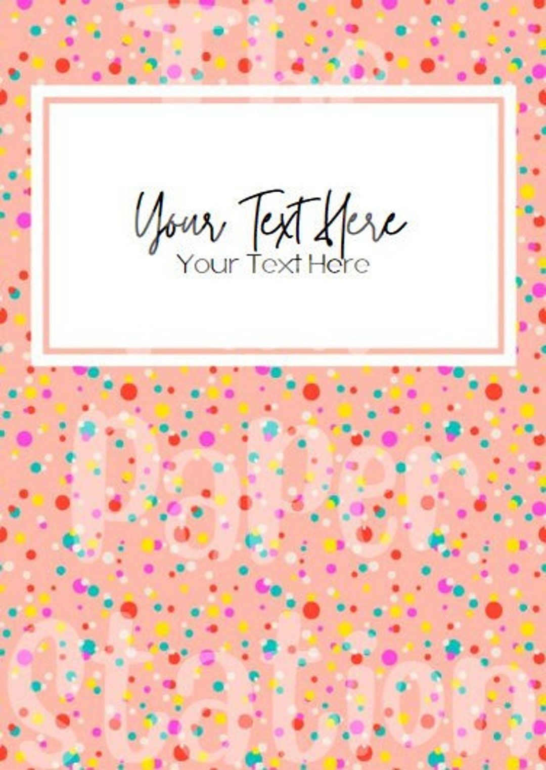 Customizable Polka Dot Binder Cover - Etsy