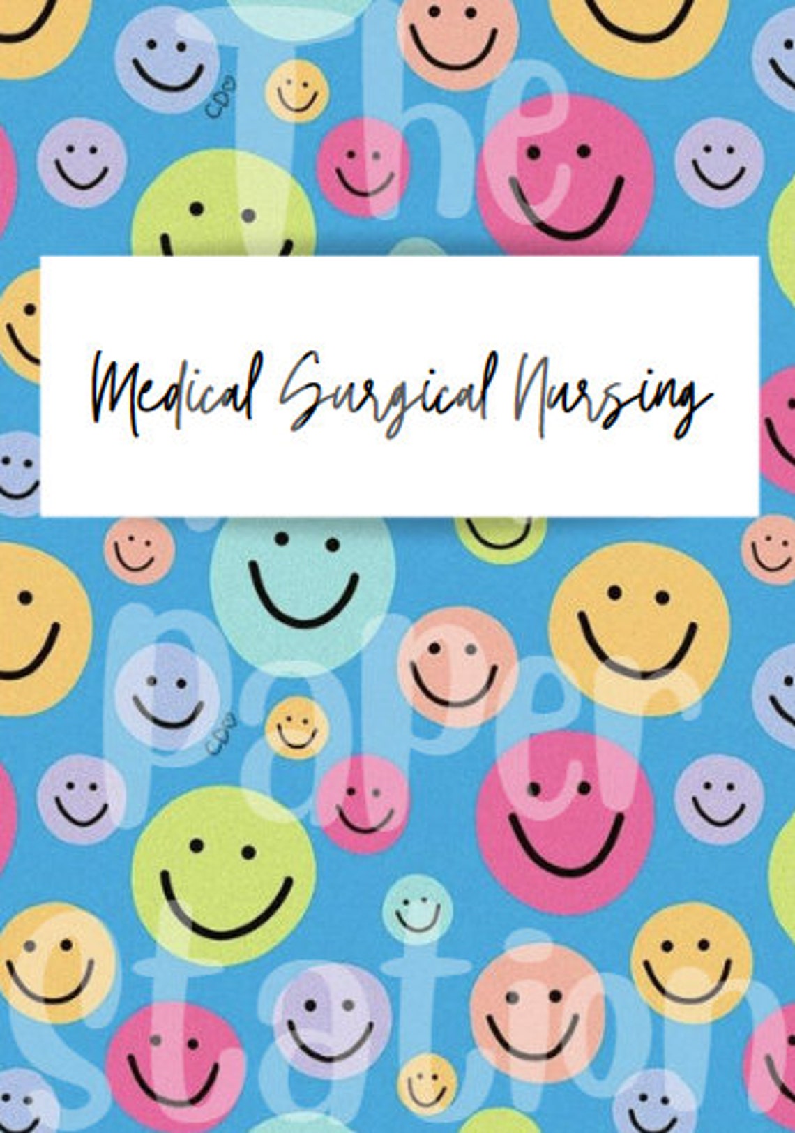 Customizable Smiley Binder Cover - Etsy