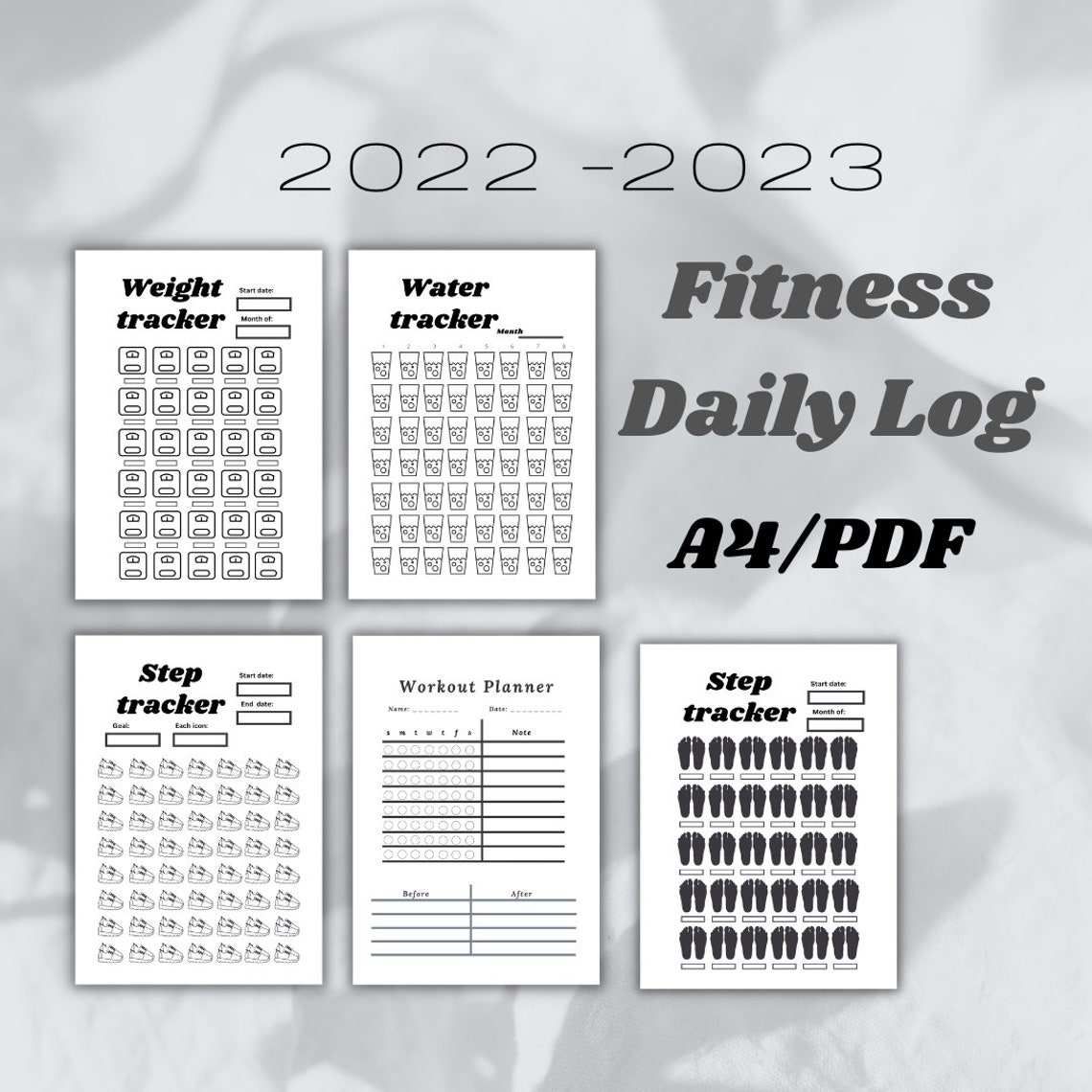 Fitness Daily Log, Fitness Tracker, Fitness Challenge, Step Tracker ...