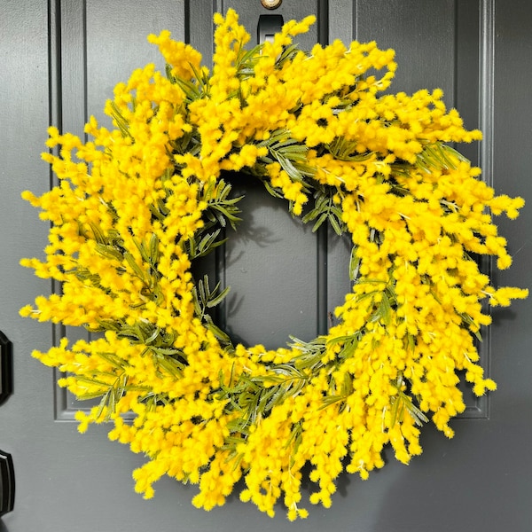 Yellow Wreath - Etsy