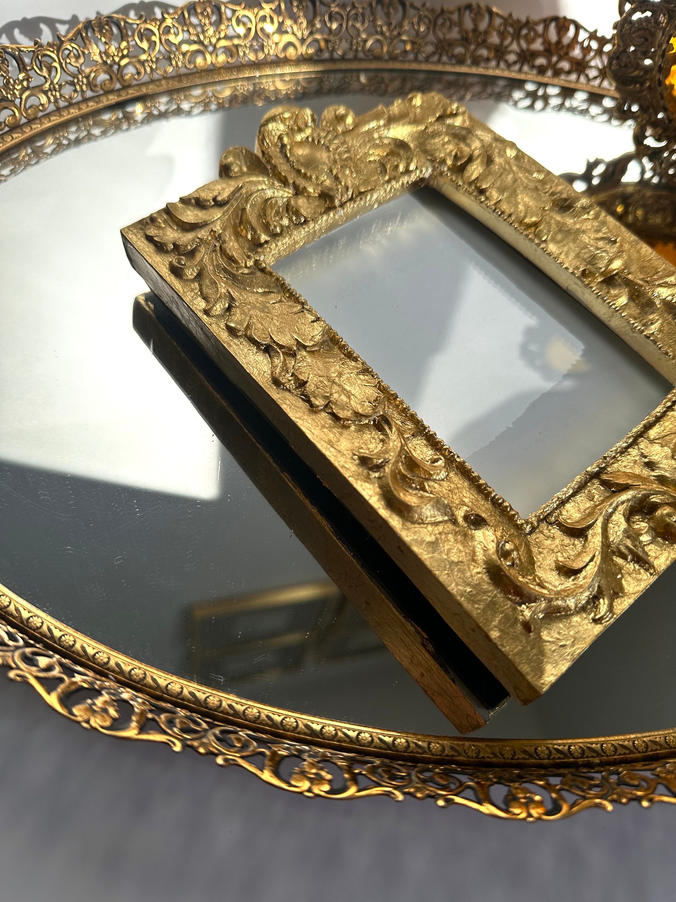Vintage Gold Leaf Plated Victorian Photo Frame Casa Elite Photo Frame ...