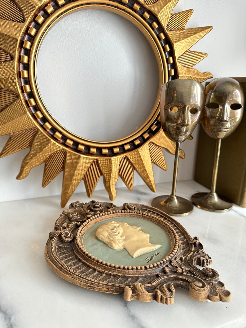 Vintage Italian Composer Gioacchino Rossini Portrait Medallion 1792 ...