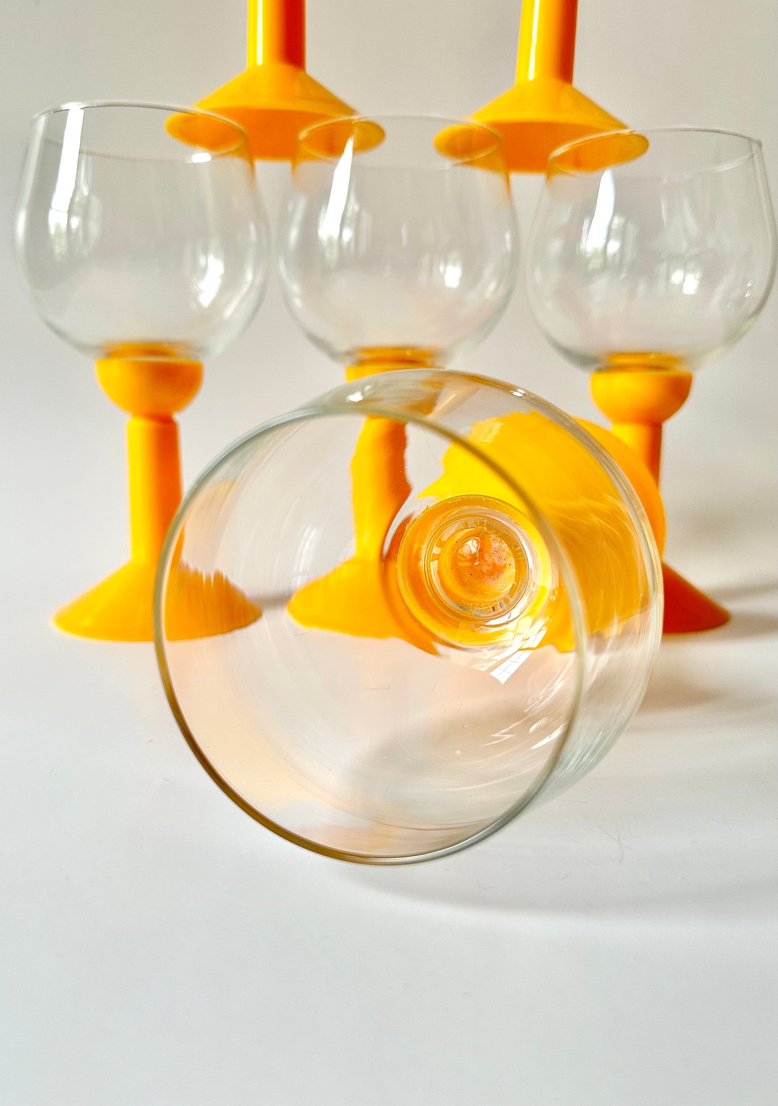 Mid Century Modern Bodum Oktett Wine Glasses Vintage Glassware With ...