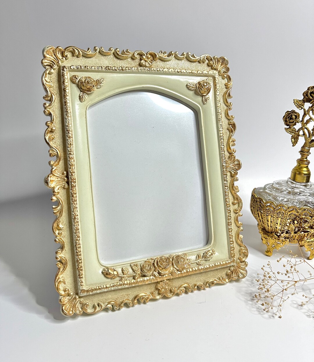 Vintage Gold Leaf Plated Victorian Photo Frame - Etsy