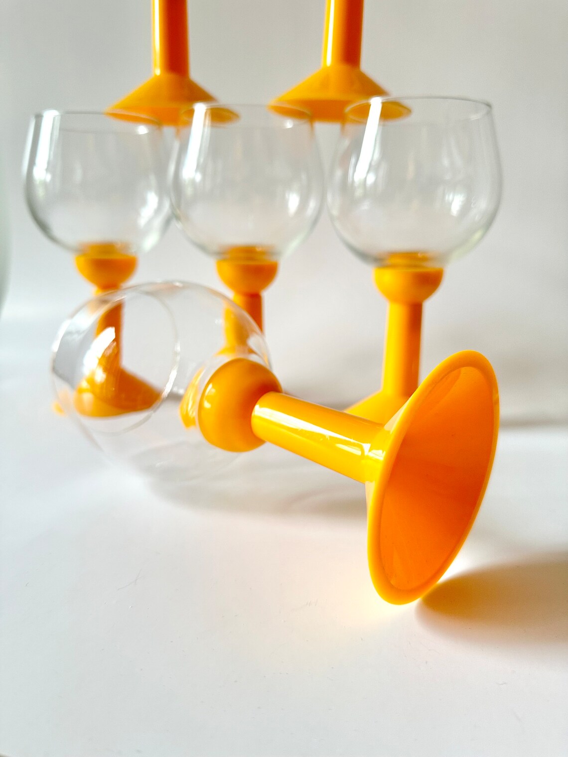 Mid Century Modern Bodum Oktett Wine Glasses Vintage Glassware With ...
