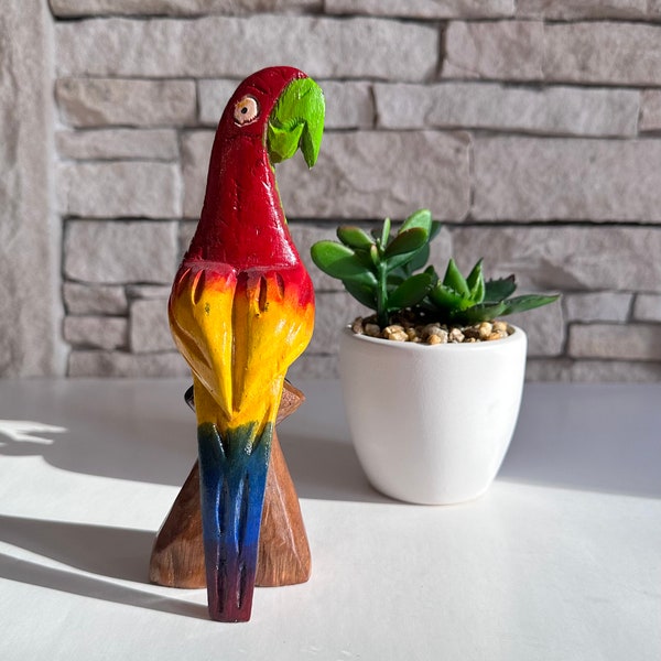 Hand Painted Parrot - Etsy