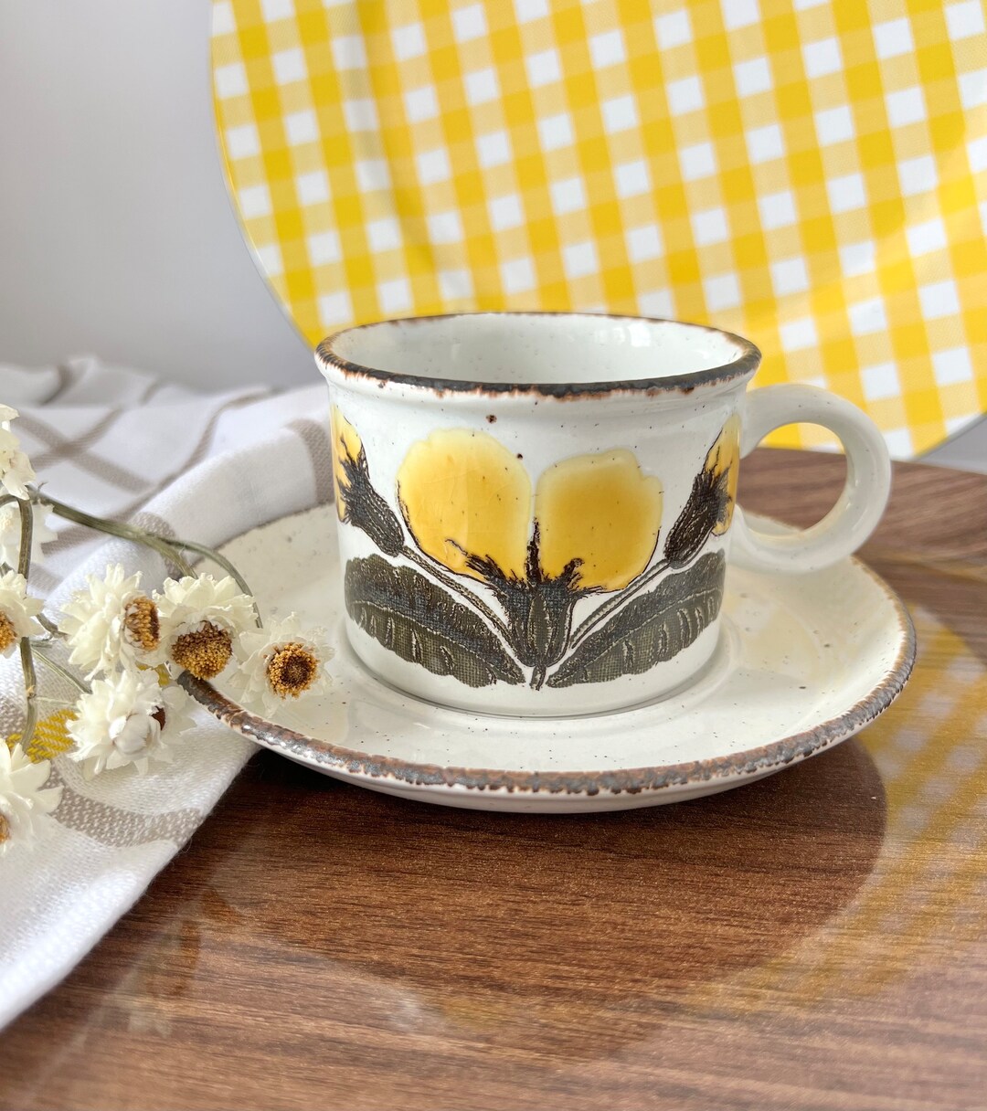 1970s Stonehenge Midwinter Primula Set Cup and Saucer | Made in England ...