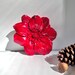 Beautiful Ruby Red Resin Flower Wall Decor - Etsy