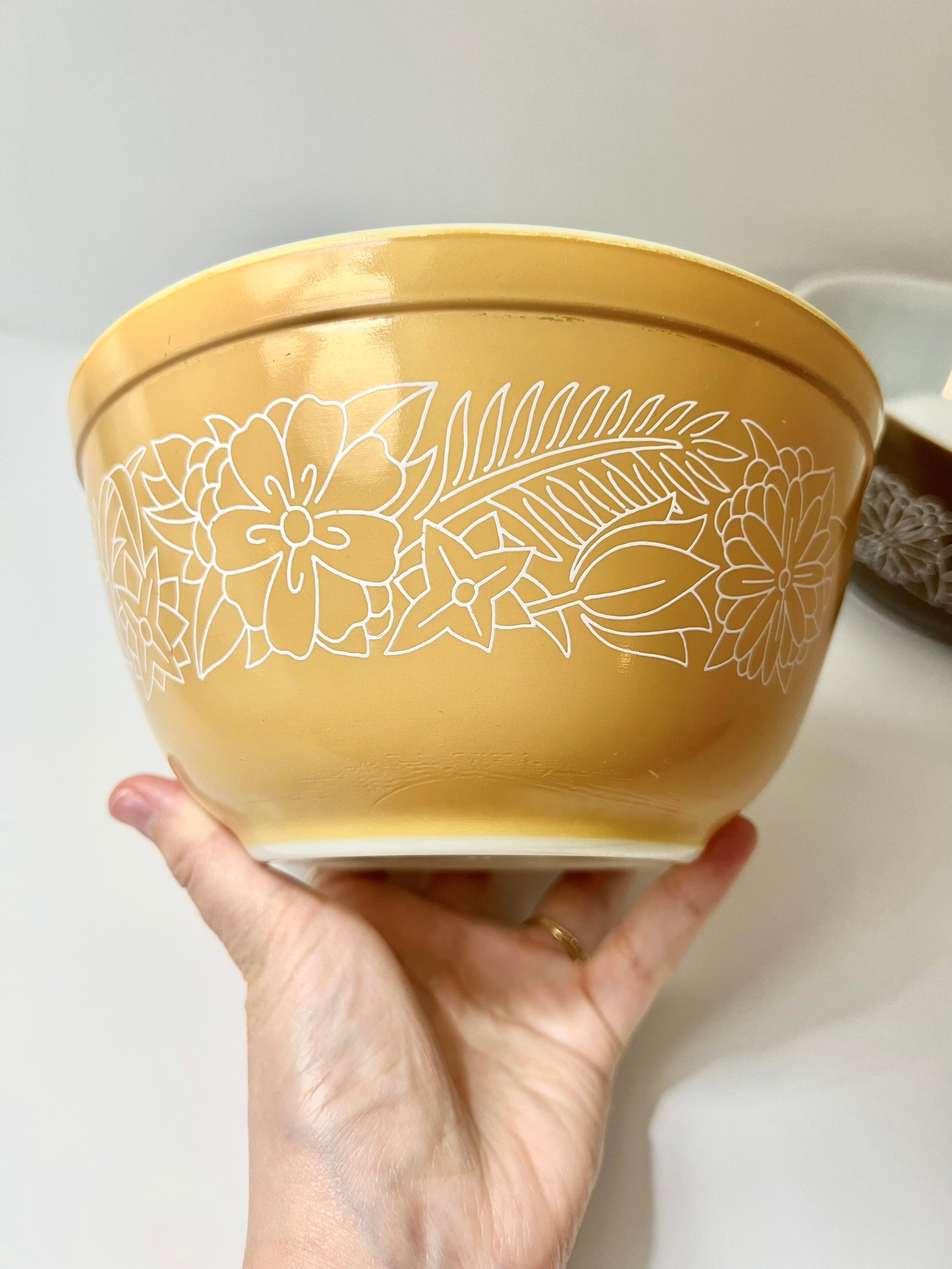 Vintage Pyrex Woodland Full Set of 3 Mixing Bowls Vintage - Etsy