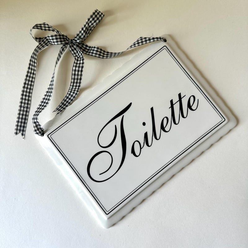French Toilette Sign - Etsy