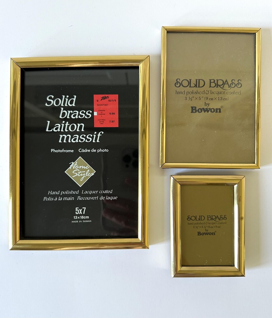 Vintage Brass Frames | Made in Korea - Etsy